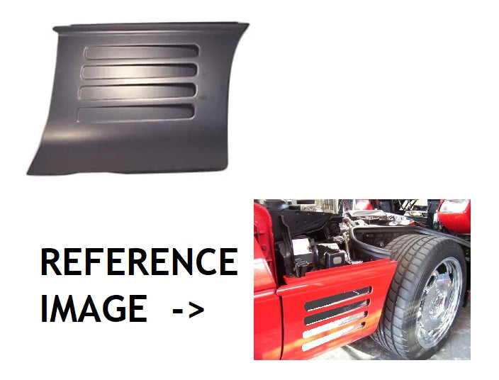 For Chevrolet Corvette C4 1991-1994 Fiberglass Fender Louver R.H. Pass